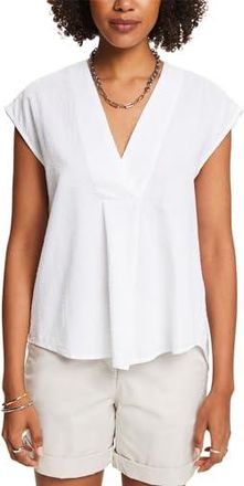 Esprit 034ee1f339 Blouse, 100/White, L Femme