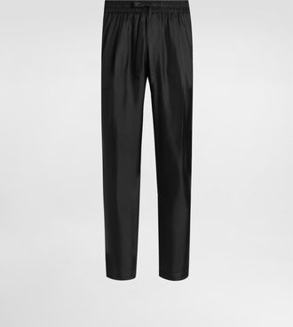 Dolce & Gabbana Silk Twill Jogging Trousers - Mann Hosen Und Shorts Schwarz 50