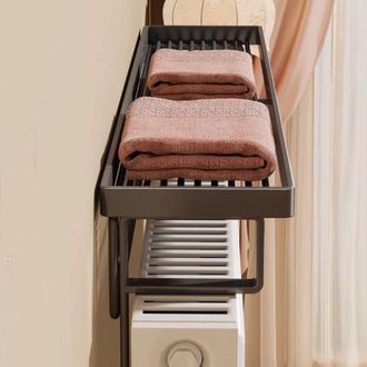 Generic Heizk&ouml;rper-Abdeckregal, Hitzebest&auml;ndiges Eisen-Lagerregal, Heizk&ouml;rper-Oberseitenschutz, Lagerregal, Design Ohne Bohren, for Schlafzimmer, Wohnzimmer, 