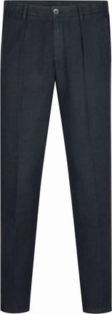 Profuomo Chino aus Baumwolle, Leinen und Lyocell mit Bundfalte in