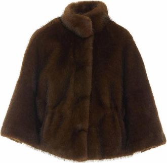 VALENTINI 1972 Pull Col Roul&eacute; - Marron