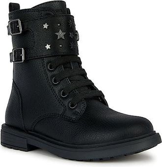 Geox Fille J Eclair Girl Bateau cheville, Black Gun, 28 EU
