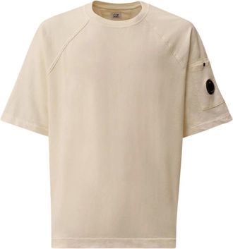 C.P. Company C.p. Company, Homme, Tops, Blanc, Taille: L T-Shirt 100% Cotone