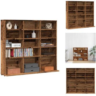 vidaXL Armoire &agrave; cd vieux bois 100x23x89,5 cm bois ding&eacute;nierie - Armoire &agrave; Cd - Armoires &agrave; Cd - Unit&eacute; De Rangement Cd - Armoire &agrave; &Eacute;tag&egrave;re