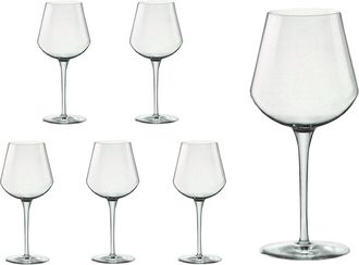 Bormioli Rocco 6er Set Weingläser Small inAlto 38 cl aus erstklassigem Kristallglas, bessere Bruchfestigkeit, filigranes Design