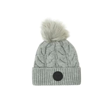 Guess unisex, Accessoires, Gris, Taille: L Bonnet Pompon Femme