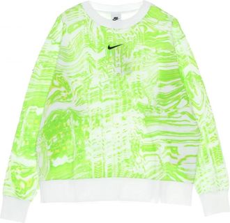 Nike Sweatshirt mit Rundhalsausschnitt und Print - - Sport - Damen - Gr&uuml;n - L