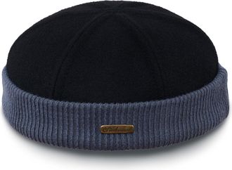 Sterkowski Navy Watch Dockerm&uuml;tze | 100% Wolle Hafenarbeiterm&uuml;tze f&uuml;r Herren und Damen | Winterm&uuml;tze Fischerm&uuml;tze Wollm&uuml;tze Ohne Schirm Matrosenm&uuml;tze Docker Vint