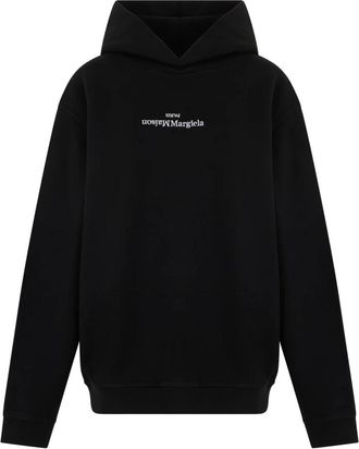 Maison Margiela Femme, Sweatshirts et sweats &agrave; capuche, Noir, Taille: 42 FR Sweat &agrave; capuche coupe d&eacute;contract&eacute;e