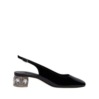 Casadei Femme, Chaussures, Noir, Taille: 37 EU Belle Epoque Slingback