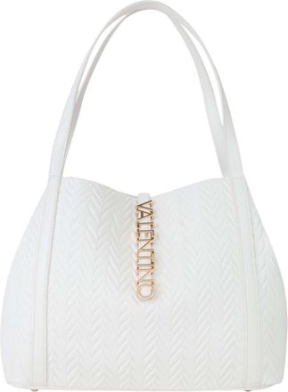 Valentino Schultertasche Shopper Fania Re Shopping Bag Bianco wei&szlig;