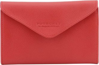 Pourchet Femme, Accessoires, Rouge, Taille: ONE Size Cassetta | Portefeuille plat rouge - en cuir