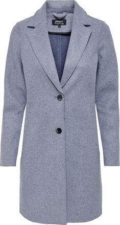 Only Damen Onlcarrie Bonded Coat Otw Noos Jacket, Vintage Indigo/Detail:melange,L