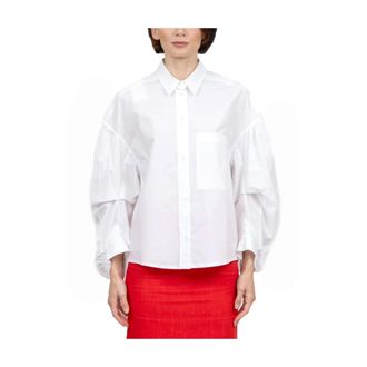 Tela Femme, Blouses et Chemises, Blanc, Taille: 40 FR Chemise Blanche Manches Longues Coton