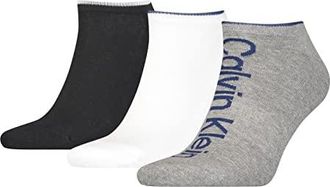Calvin Klein Lot de 3 paires de chaussettes pour homme, Mélange de gris moyen., taille unique