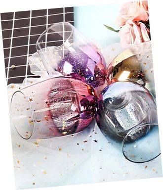 Hemoton 540 Ml Glasbecher Eierform Milchbecher Sternenmotiv Haushaltsbecher Für Zuhause Restaurant Dessert