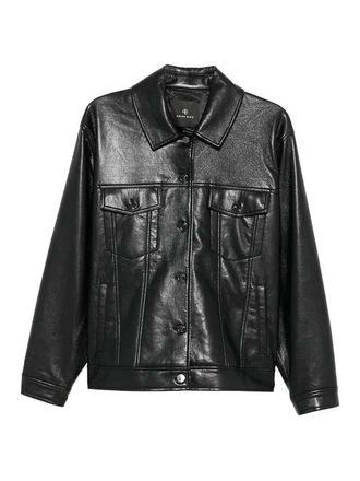 Anine Bing Knielanger Mantel - Schwarz