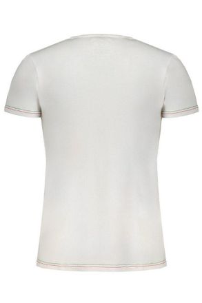 Aeronautica T-Shirt Herren V-Ausschnitt T-Shirt Wei&szlig; mit