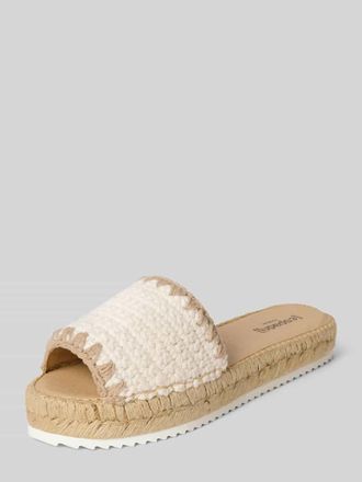 Espadrij Slides mit profilierter Sohle Modell PLAGE CROCHET