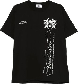 GCDS Gcds, Homme, Tops, Noir, Taille: XL T-Chemises