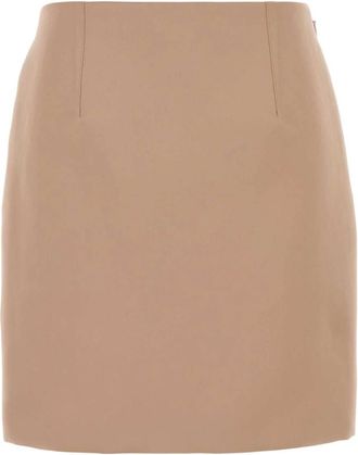Chlo&eacute; Femme, Jupes, Beige, Taille: 36 FR Mini-jupe Duchesse en satin