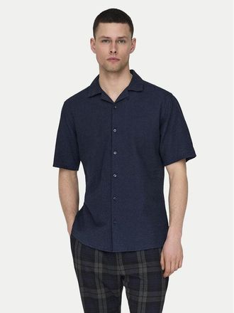 Only & Sons Hemd Caiden 22025116 Dunkelblau Slim Fit
