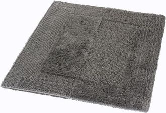 Kleine Wolke Badteppich Havanna, Baumwolle, Anthrazit, 55x65 cm