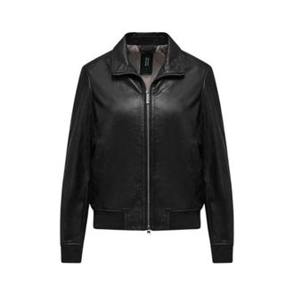 Bomboogie Femme, Vestes, Noir, Taille: 46 FR Leather Vestes