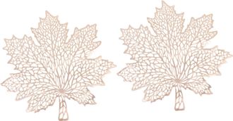 Pretyzoom Tischsets F&uuml;r Den Tisch Thanksgiving Dekorative Ahornblatt-tischsets Stapelbar