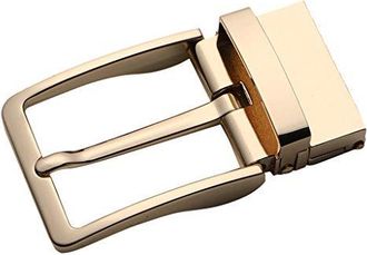 Hellery Ceinture pour Homme - Boucles de Remplacement pour Sangle de Ceinture, Or, 8x4cm