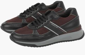 Corneliani ID Fabric and Leather Sneakers size 40