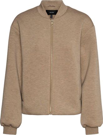 Vero Moda Damen VMKAREN Short Jacket ENT Kurzjacke, Silver Mink/Detail:Melange, XS