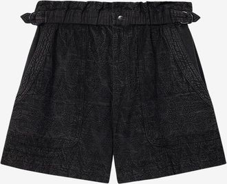 Isabel Marant Short Kisha - Femme - Noir D&eacute;lav&eacute; - Taille34 - Marant &Eacute;toile