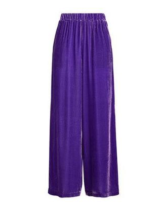 8 by YOOX SILK BLEND VELVET WIDE-LEG PANTS