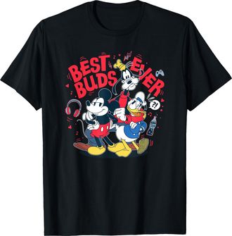 Disney Mickey Mouse Donald Duck Goofy Best Buds Ever Friends T-Shirt