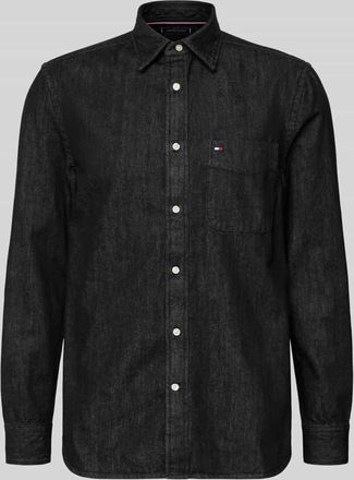 Tommy Hilfiger Regular Fit Jeanshemd aus reiner Baumwolle