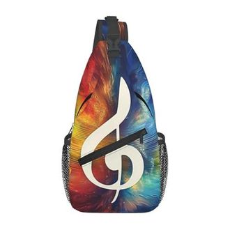 Generic Sac &agrave; bandouli&egrave;re avec &eacute;clairage musical pour homme, sac &agrave; dos de randonn&eacute;e pour homme