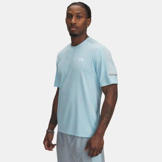 Under Armour Tech Utility Kurzarm-Oberteil f&uuml;r Herren Stream / Harbor Blau / Wei&szlig; L
