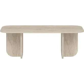 Habitat et Jardin Table basse en bois Becaj - 120 x 60 x 41 cm - Travertin