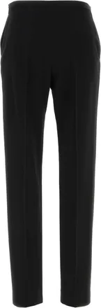 The Row Womens Black Wool Cyril Pant Exterior: Pantaloni Trousers