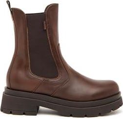 Nero Giardini I411941D Bottines Chelsea Femme en Cuir - Marron Foncé 35 EU