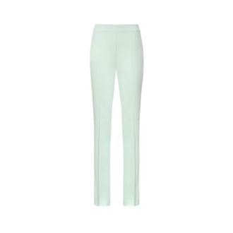 Pinko Pinko, Femme, Pantalons, Vert, Taille: 38 FR Pantalon &Eacute;vas&eacute; avec Pli Marqu&eacute;
