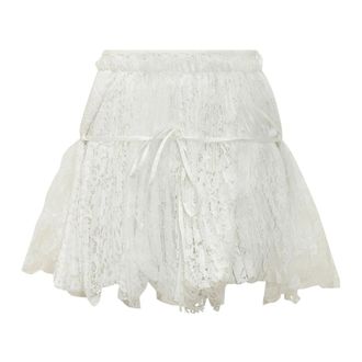J.W.Anderson Mini Rock mit Volant - - Skirts - Damen - Wei&szlig; - XS