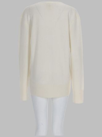 Toteme Cashmere Fine Knit Sweater - White