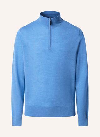 Hackett Pullover Ess Merino Hzip blau