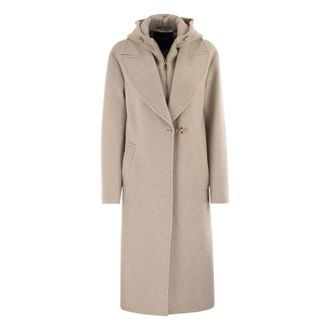 Fay Gef&uuml;tterter Mantel mit doppelter Vorderseite - - Coats - Damen - Beige - 2XS