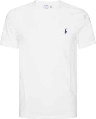 Polo Ralph Lauren Homme, Tops, Blanc, Taille: XL T-Shirt D&eacute;contract&eacute; en Coton