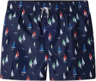 Pepe Jeans London Homme, Maillots de bain, Bleu, Taille: L Short de bain &agrave; imprim&eacute; nautique
