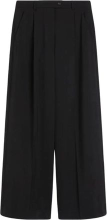 Sportmax Femme, Pantalons, Noir, Taille: 38 FR Vela Wide Pantalons