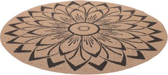 BESPORTBLE Runde PVC Platzsets Boho Stil Hitzebest&auml;ndig und rutschfest Wasserabweisende Tischmatten f&uuml;r Innen und Au&szlig;en Vintage Kork Untersetzer Pflegeleicht und